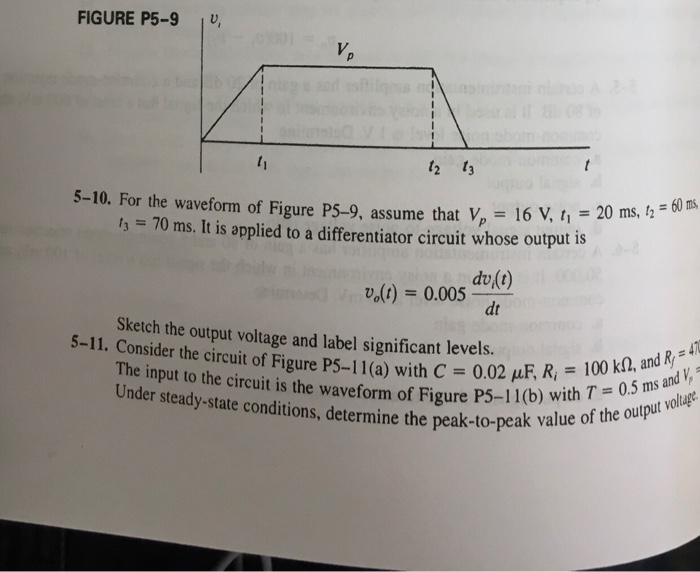 Solved FIGURE P5-9 U 5-10. For the waveform of Figure Ps-9, | Chegg.com Solved FIGURE P5-9 U 5-10. For the waveform of Figure Ps-9, | Chegg.com
