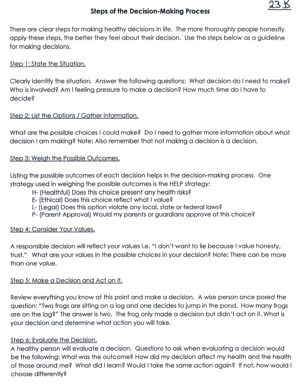 Solved Steps of the Decision-Making Process There are clear | Chegg.com