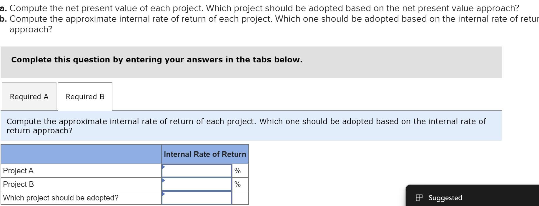 Solved Problem 16-19A (Algo) Using net present value and | Chegg.com
