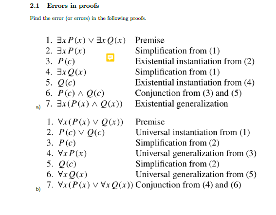 Solved What is the solutions to find the errors in the | Chegg.com