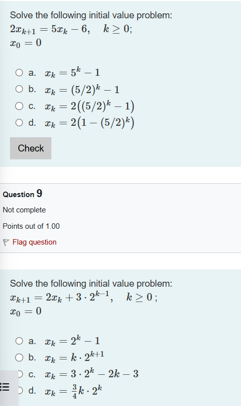 Solved Solve the following initial value | Chegg.com