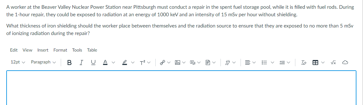 Solved Table: Half-value layers for radiation shielding | Chegg.com