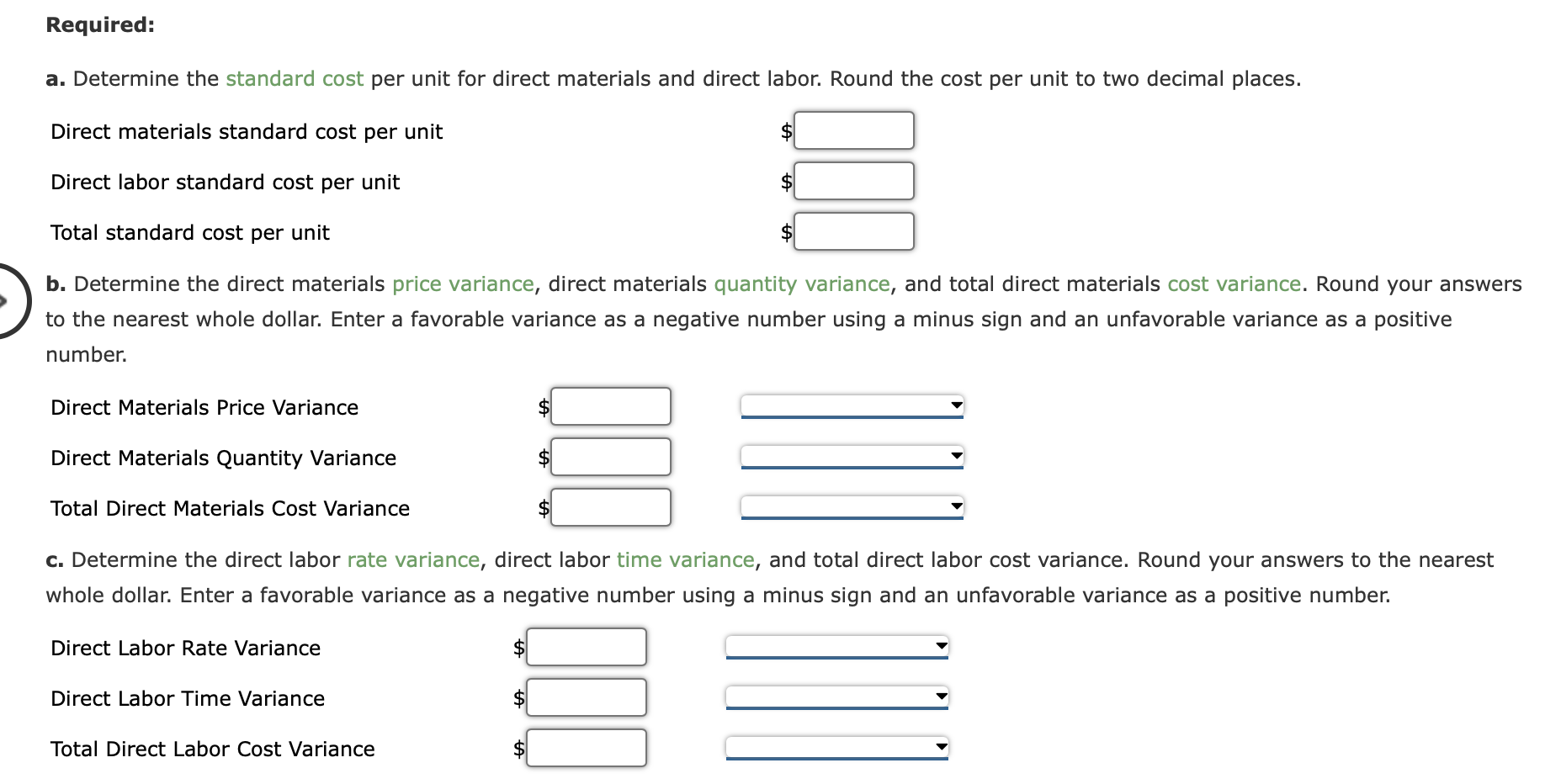 Solved Direct Materials and Direct Labor Variance Analysis | Chegg.com
