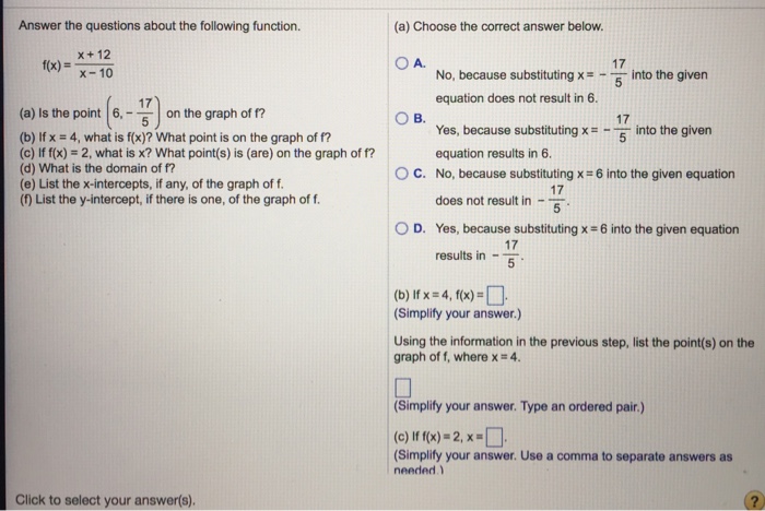 Solved Answer the questions about the following function. | Chegg.com