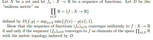 Solved Let X be a set and let fn : X → R be a sequence of | Chegg.com