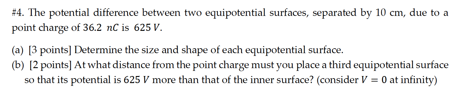 \#4. ﻿The potential difference between two | Chegg.com