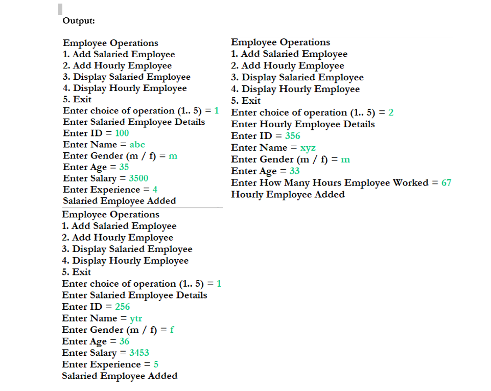 Solved 1. Write JAVA application as per class diagram and | Chegg.com