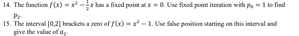 Solved The function f(x)=x2-12x ﻿has a fixed point at x=0. | Chegg.com