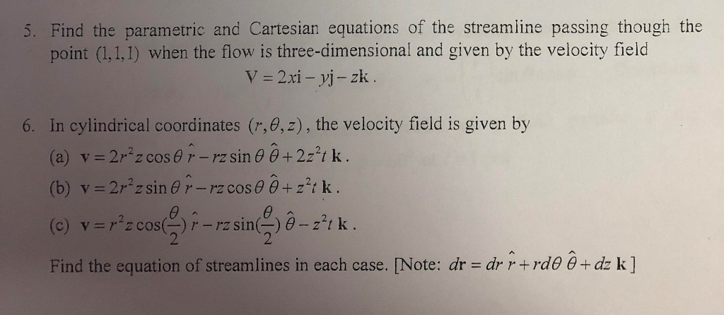 Solved 5. Find the parametric and Cartesian equations of the | Chegg.com