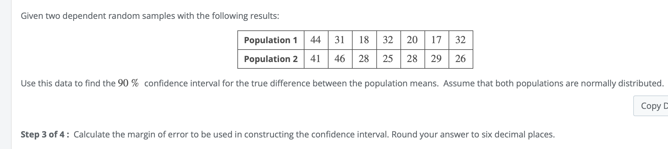 Solved Given two dependent random samples with the following | Chegg.com
