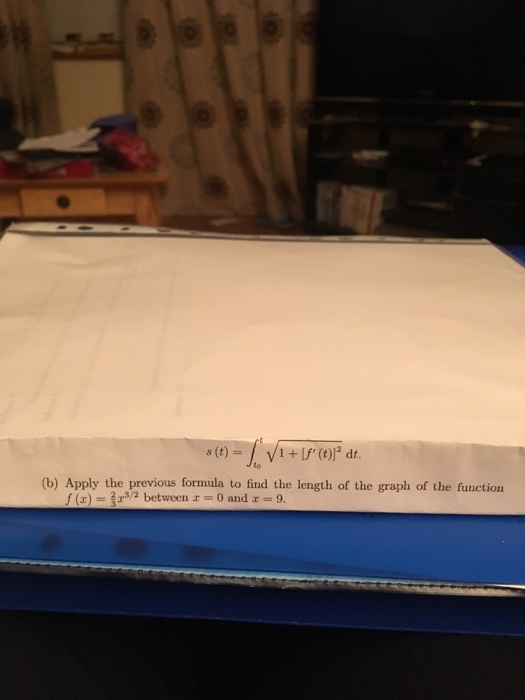 Solved s(t) = integral_t_0^t Squareroot 1 + [f'(t)^]2 dt. | Chegg.com
