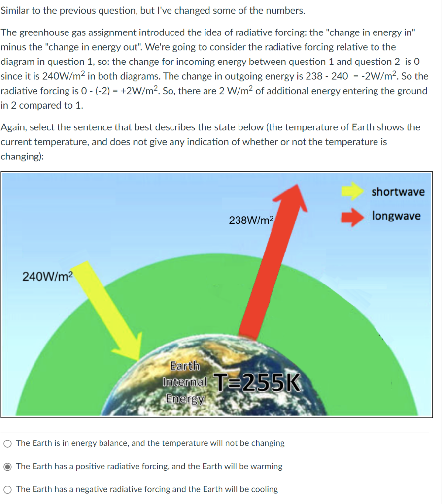 Solved We introduced simplified diagrams of Earth's energy | Chegg.com