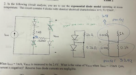 Solved In ﻿the following circuit analysis, you are to ﻿use | Chegg.com