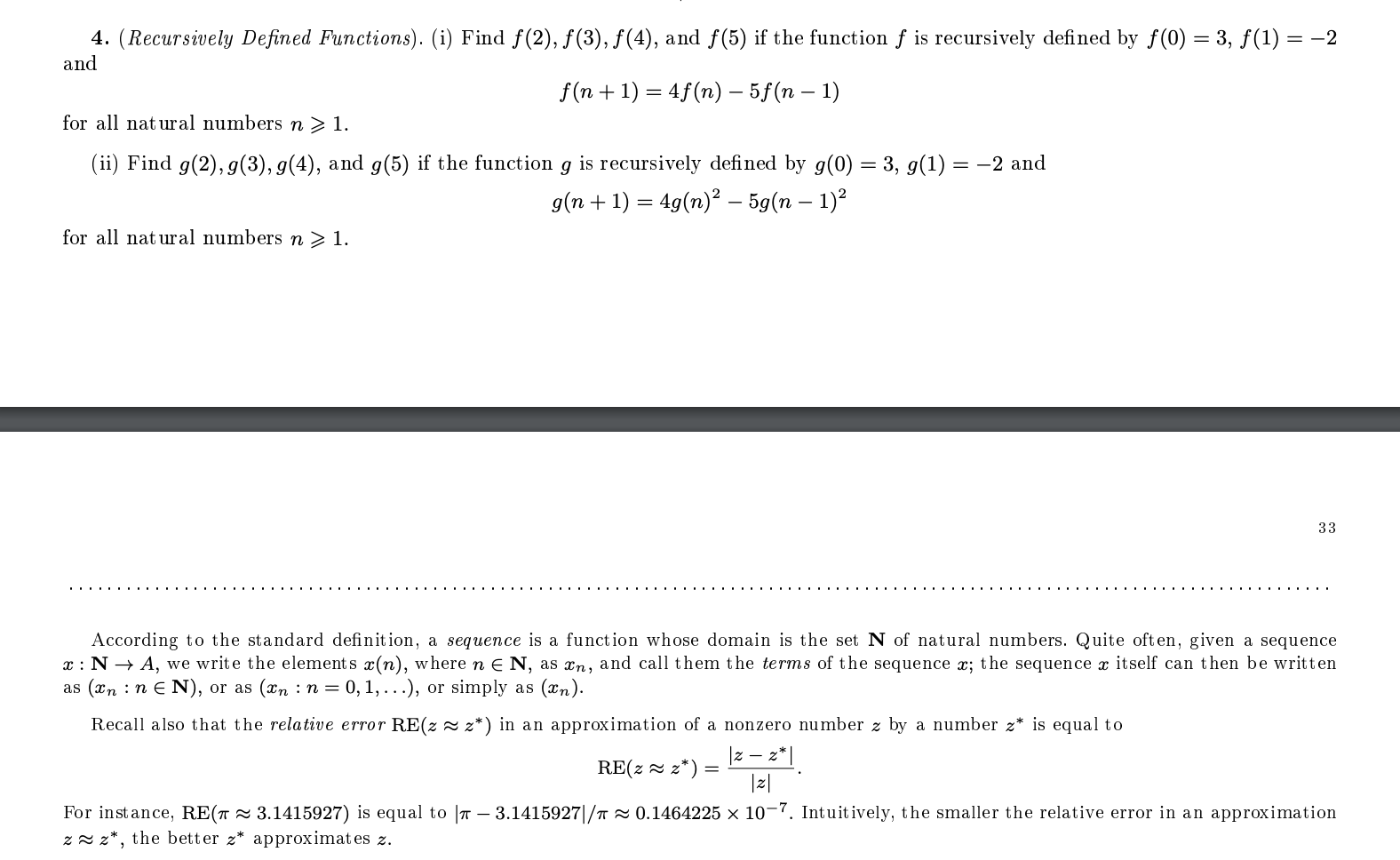 Solved 4. (Recursively Defined Functions). (i) Find f(2), | Chegg.com