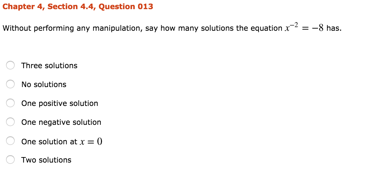 Solved Chapter 4, Section 4.4, Question 013 Without | Chegg.com