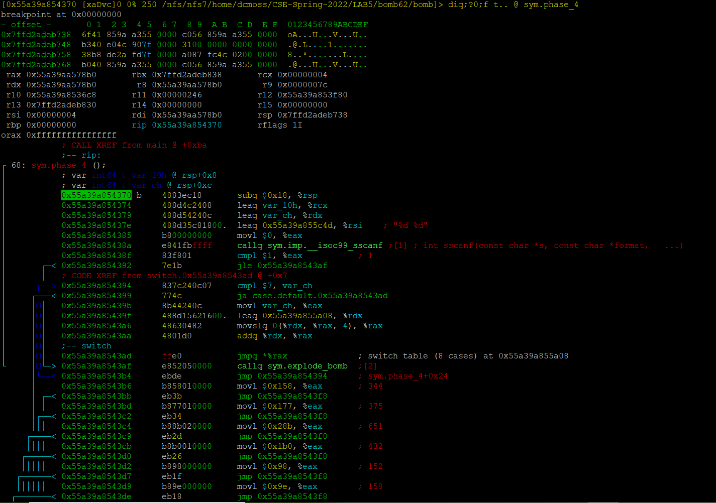 This is the binary bomb lab in phase_4. I just need | Chegg.com
