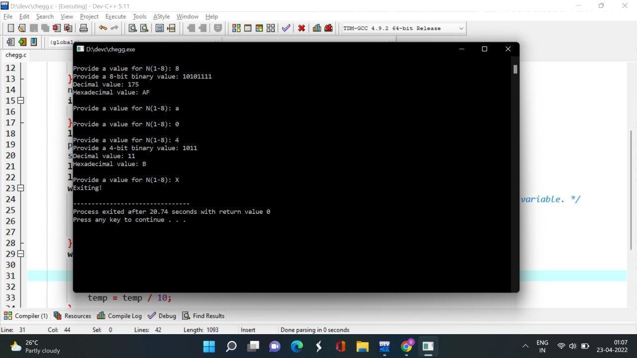 Solved #include #include int main() { char choice; while(1) | Chegg.com