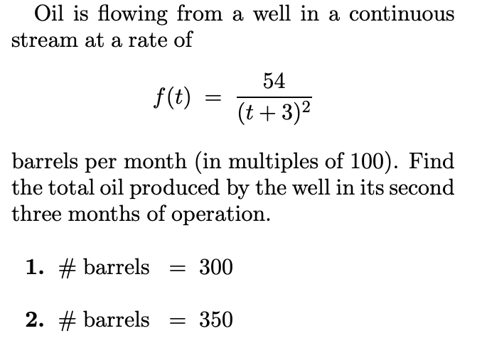 Solved Oil is flowing from a well in a continuous stream at | Chegg.com