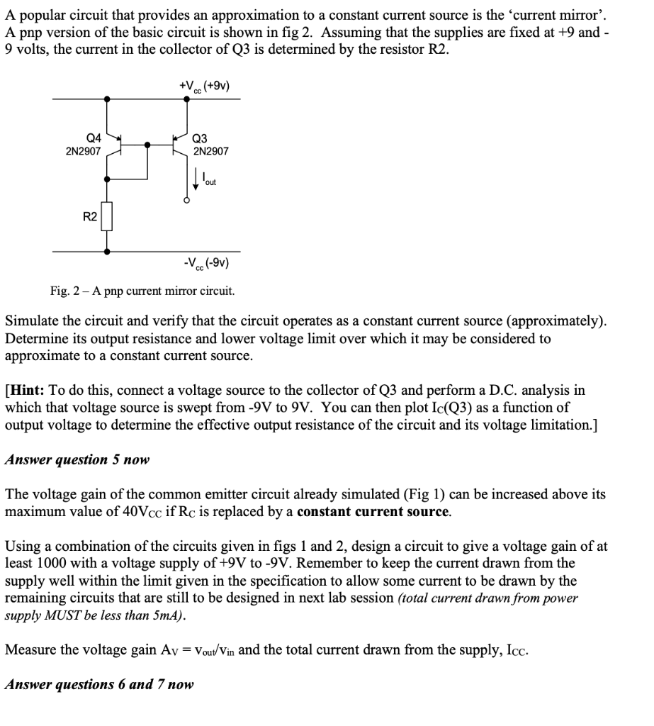 Solved A popular circuit that provides an approximation to a | Chegg.com