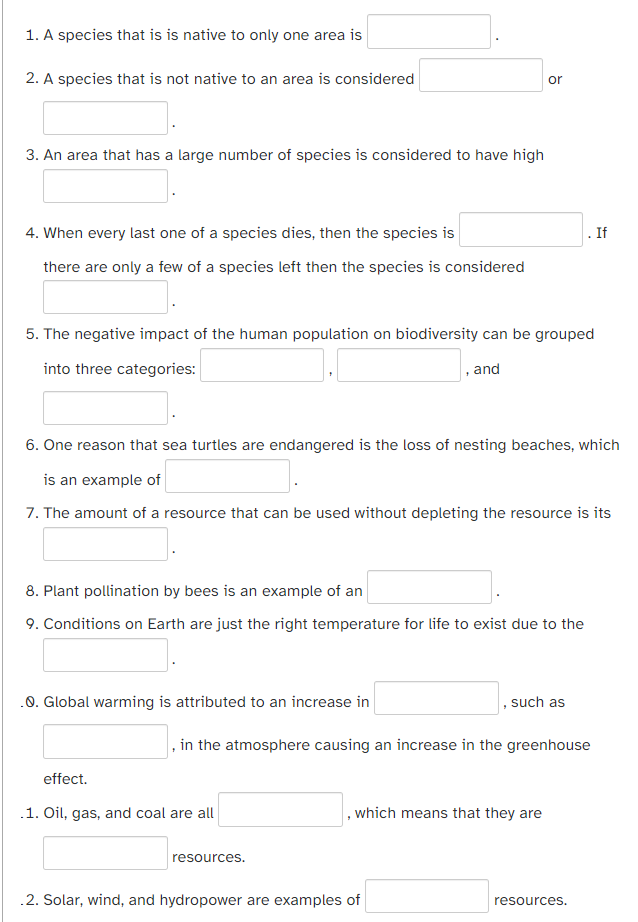 Solved Use the following test bank to fill in the blanks for | Chegg.com