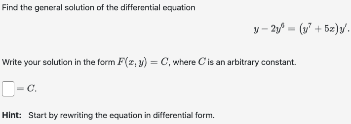 Solved Find the general solution of the differential | Chegg.com