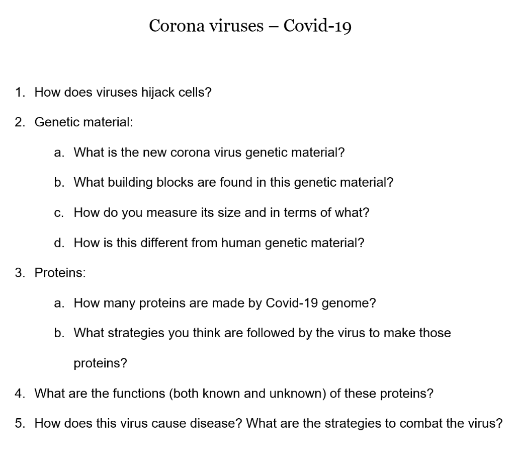 Solved Corona viruses – Covid-19 1. How does viruses hijack | Chegg.com