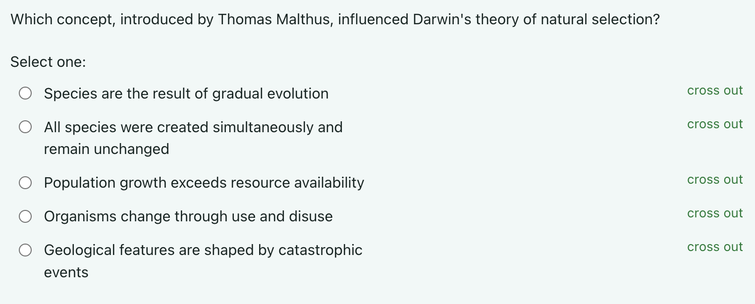 Solved Which concept, introduced by Thomas Malthus, | Chegg.com