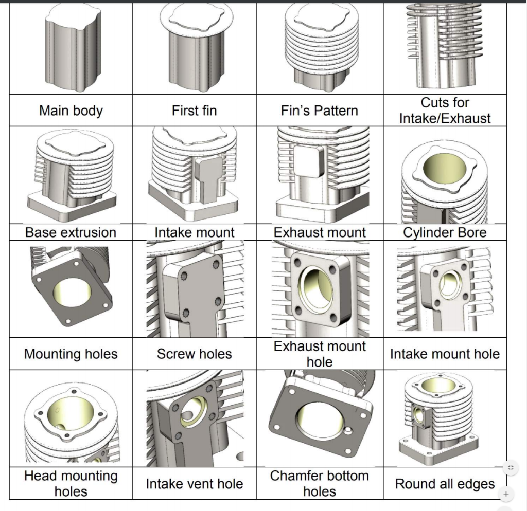 Solved SOLIDWORKS EASY.... STEP 6&7: INTAKE MOUNT & | Chegg.com