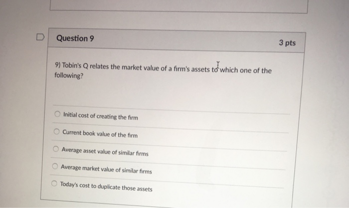 Solved 3 pts D Question 8 8) Ratios that measure how | Chegg.com