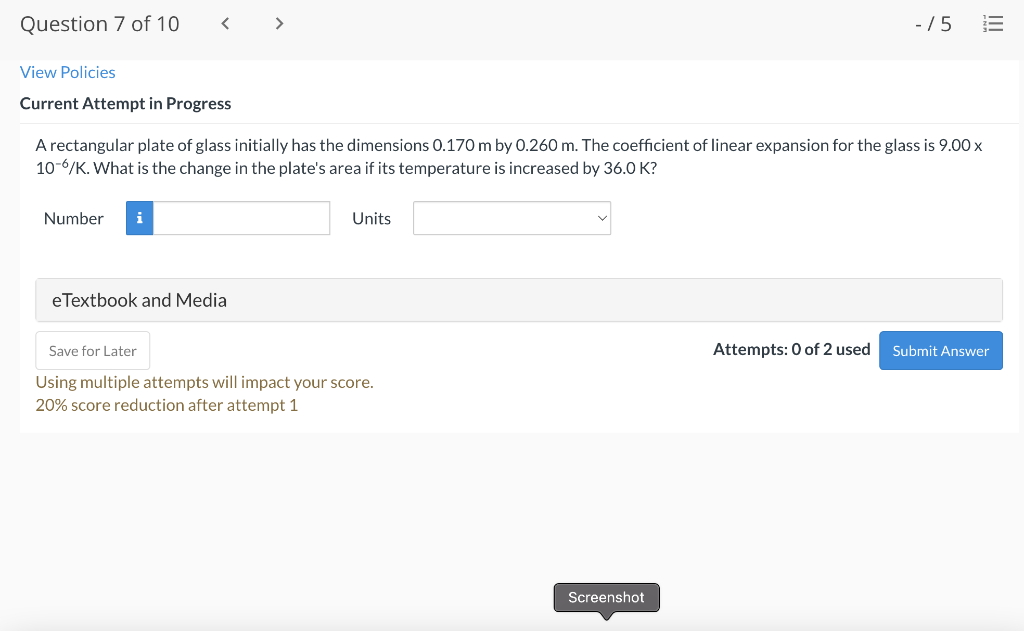 Solved Question 7 of 10 - / 5 III View Policies Current | Chegg.com