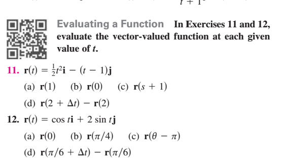 Solved Evaluating a Function In Exercises 11 and 12, | Chegg.com