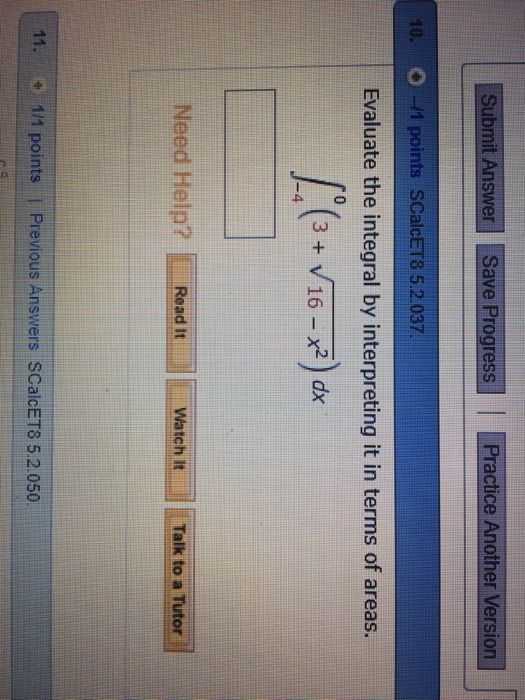 Solved Submit Answer Save Progress Practice Another Version | Chegg.com
