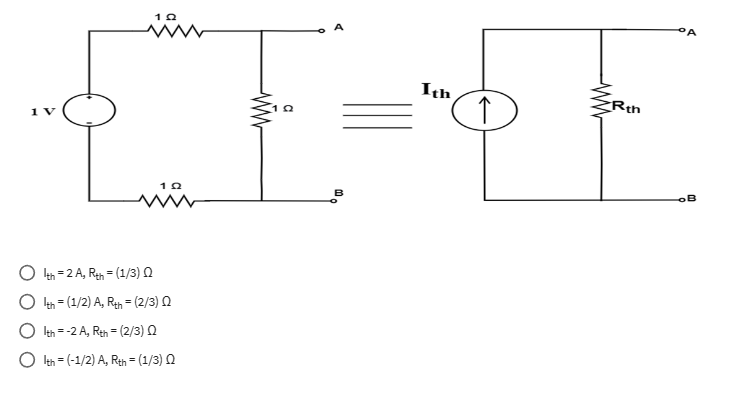 Solved Find the value of Ith & Rth of the equivalent circuit | Chegg.com