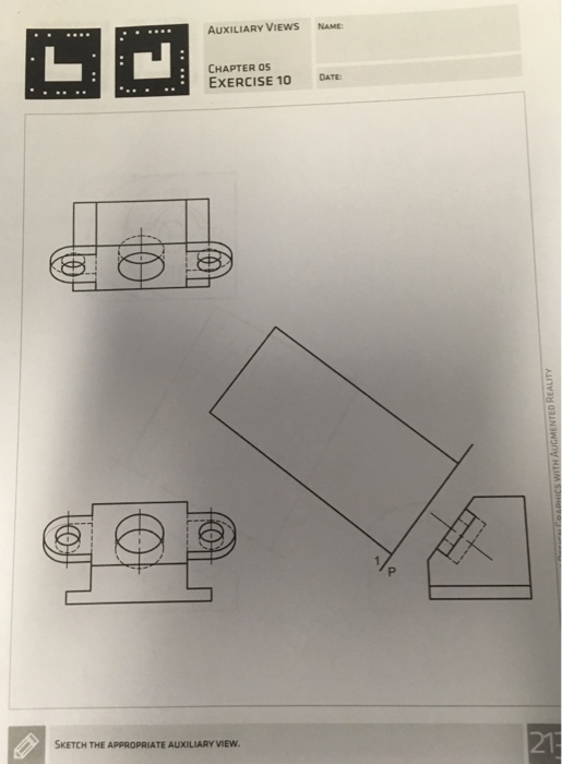 Solved AUXILIARY VIEWS NAME: CHAPTER 05 EXERCISE 06 DATE: | Chegg.com