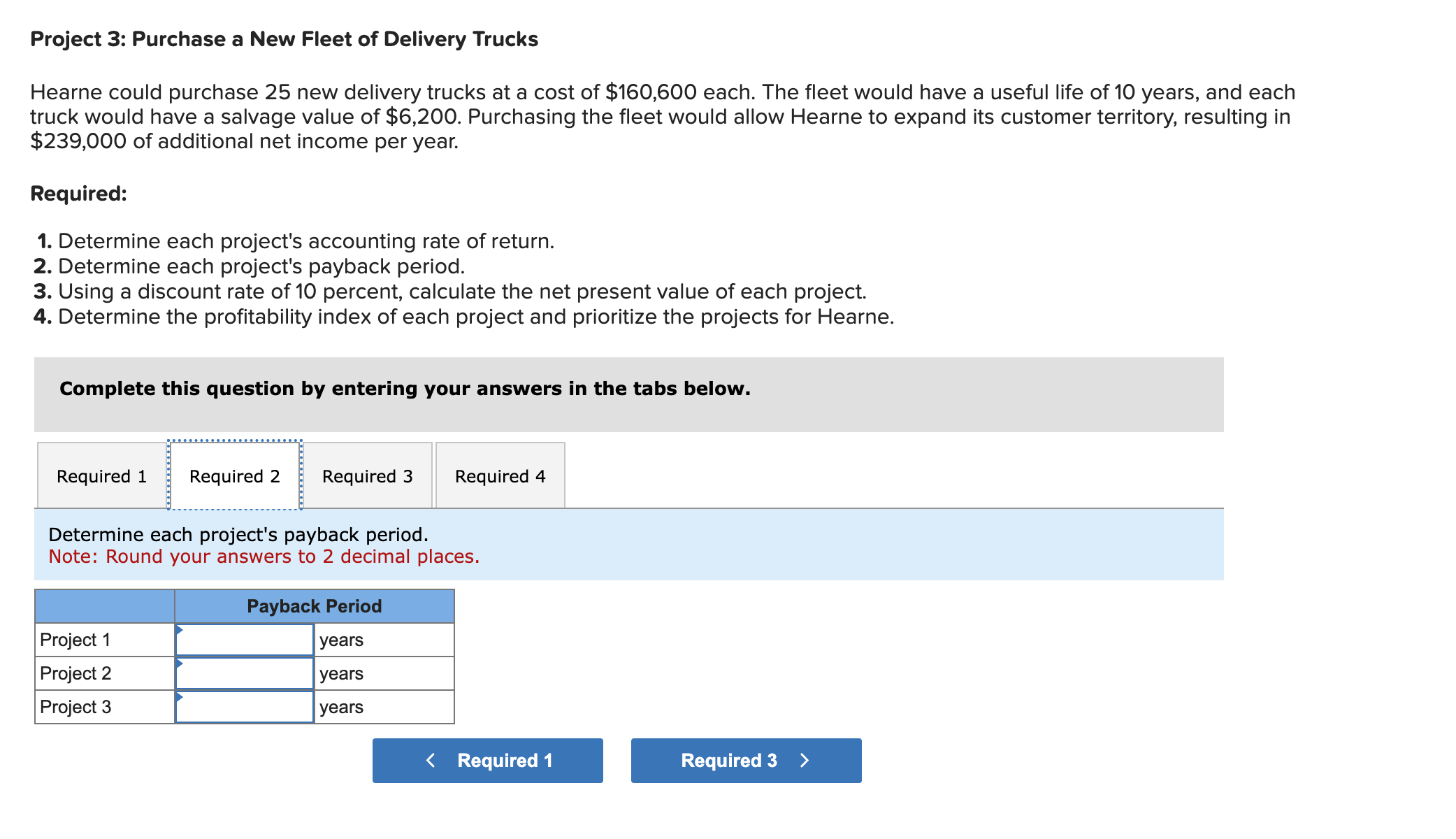 Solved Hearne Company has a number of potential capital | Chegg.com