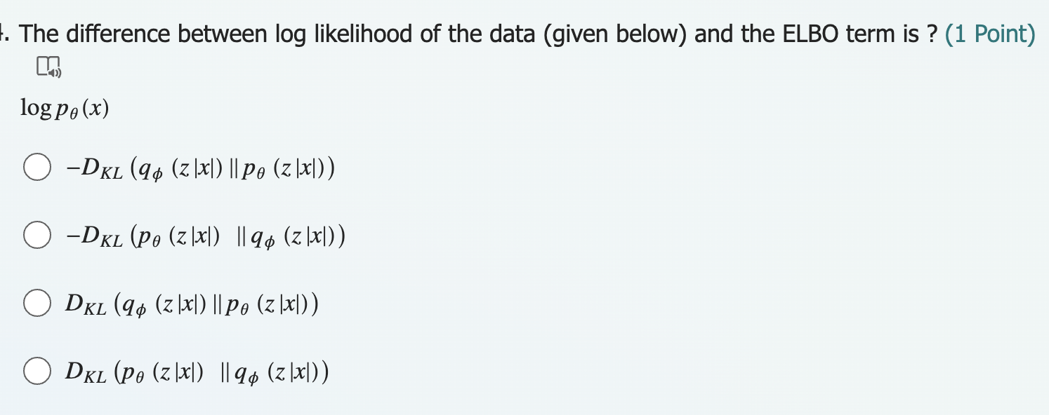 Solved The difference between log ﻿likelihood of ﻿the data | Chegg.com