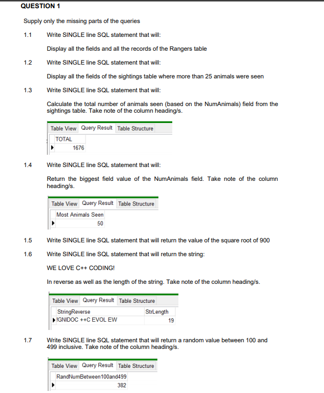 Solved USE THE DELPHIQUERYBUILDER TO ANSER THE FOLLOWING | Chegg.com