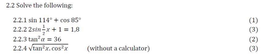 Solved 2.2 Solve the following: | Chegg.com
