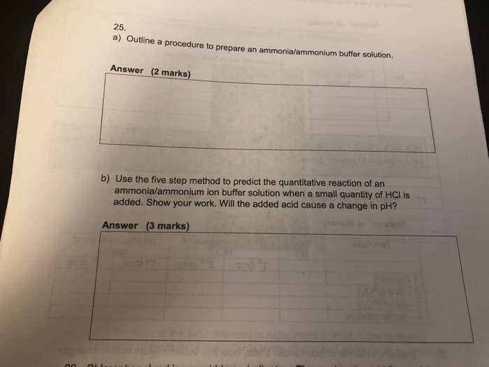 Solved 25. a) Outline a procedure to prepare an | Chegg.com