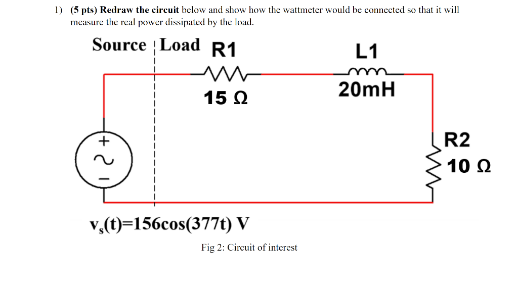 Solved 1. Calculate the reactive power dissipated by each | Chegg.com