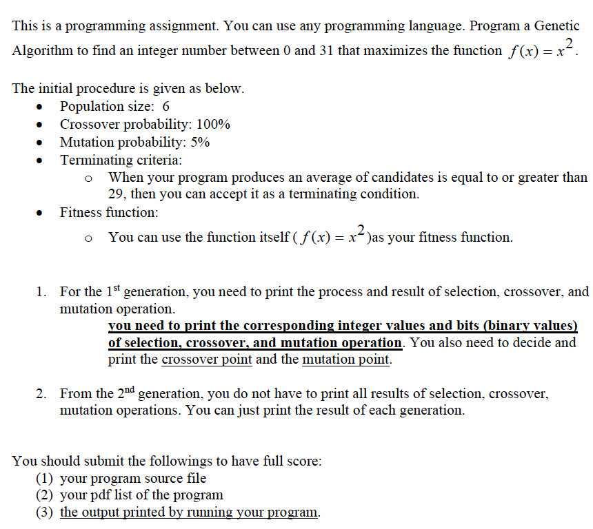 Solved This is a programming assignment. You can use any | Chegg.com