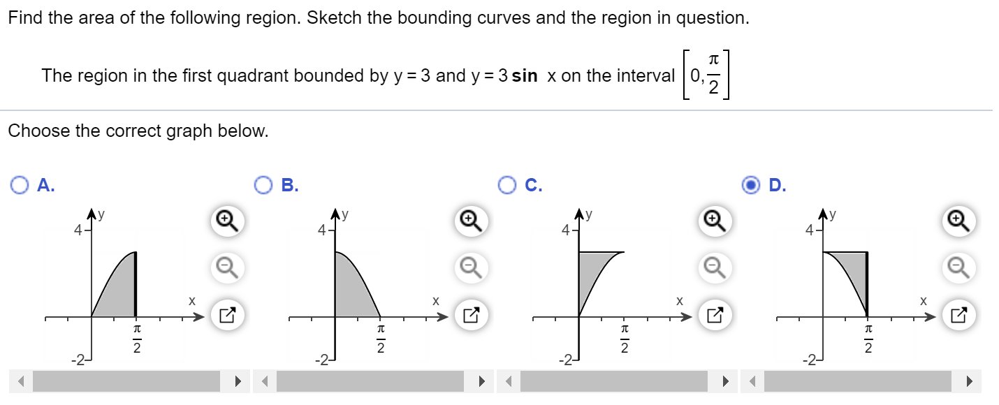 Solved Find the area of the following region. Sketch the | Chegg.com