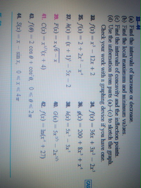 Solved (a) Find the intervals of increase or decrease (b) | Chegg.com