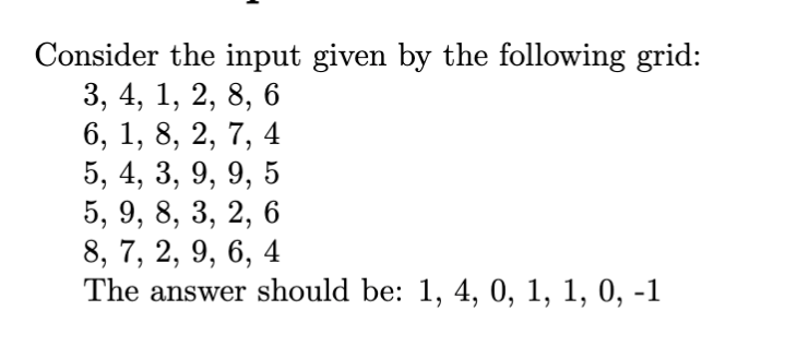 Solved IN PYTHON Given: You will be given a 2D Array m x n | Chegg.com
