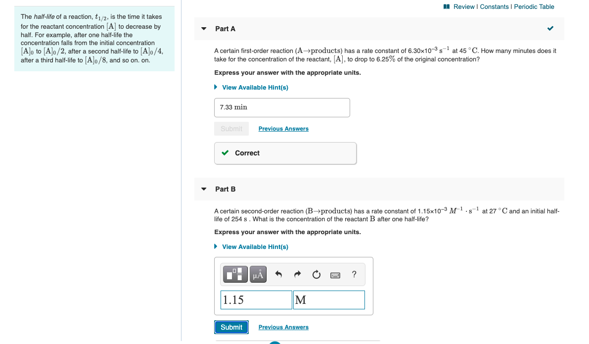 Solved M Review | Constants Periodic Table Part A The | Chegg.com