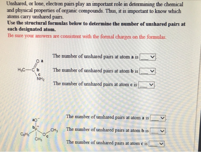 Solved Unshared, or lone, electron pairs play an important | Chegg.com