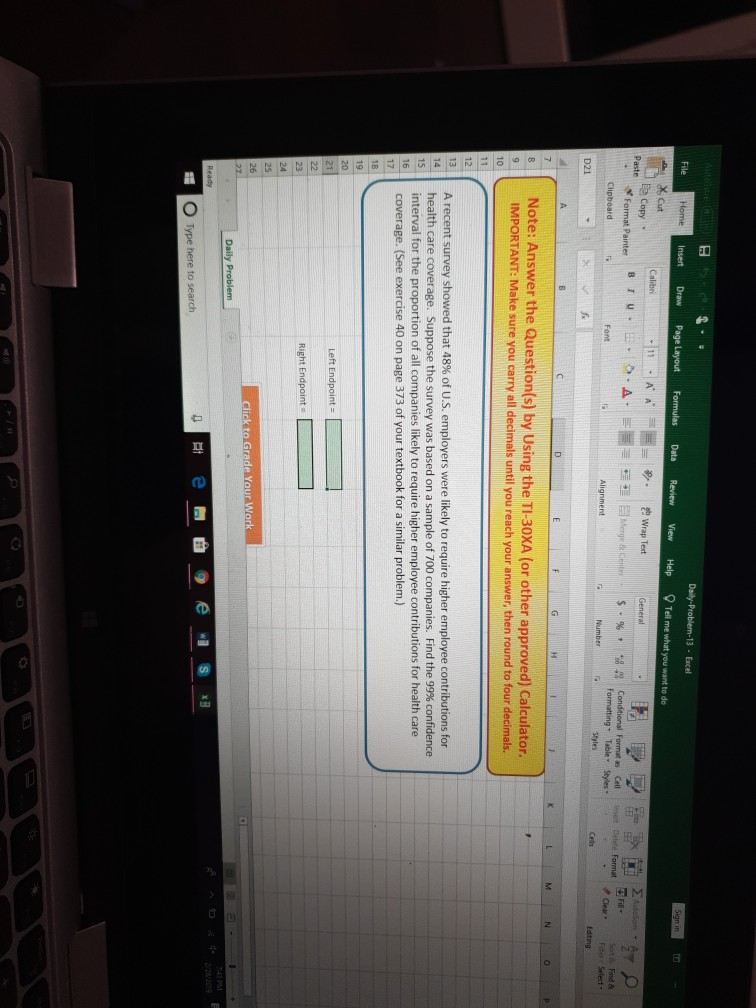 Solved File Insert Draw Page Layout Data Review View Help | Chegg.com