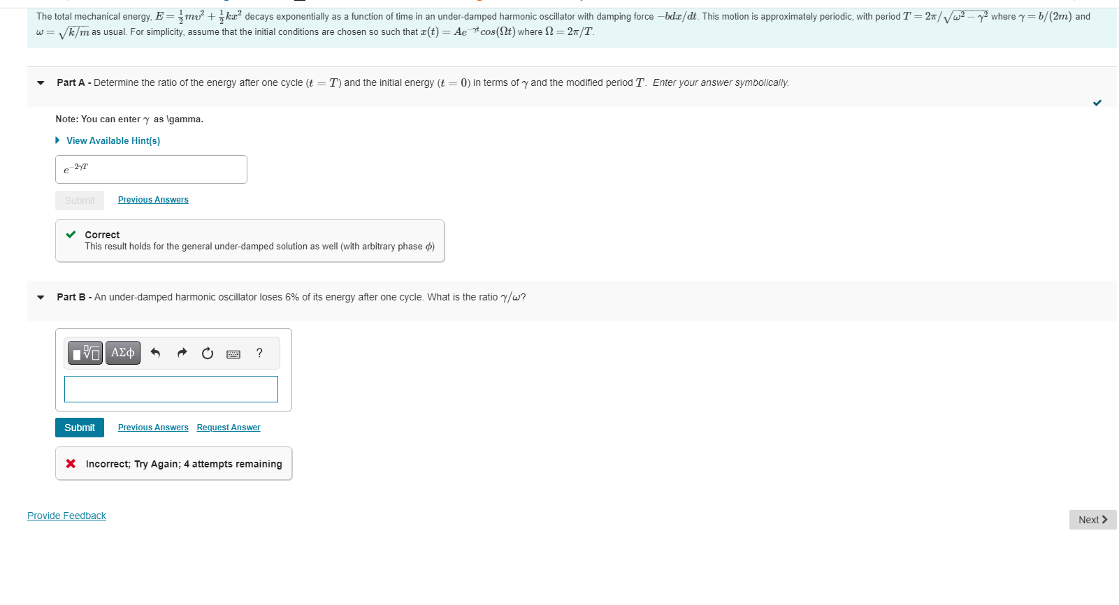 Solved ω=k/m as usual. For simplicity, assume that the | Chegg.com