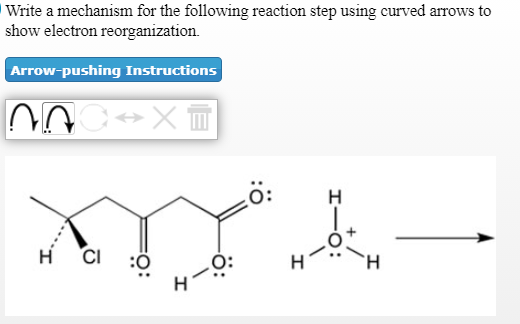 Solved Write a mechanism for the following reaction step | Chegg.com