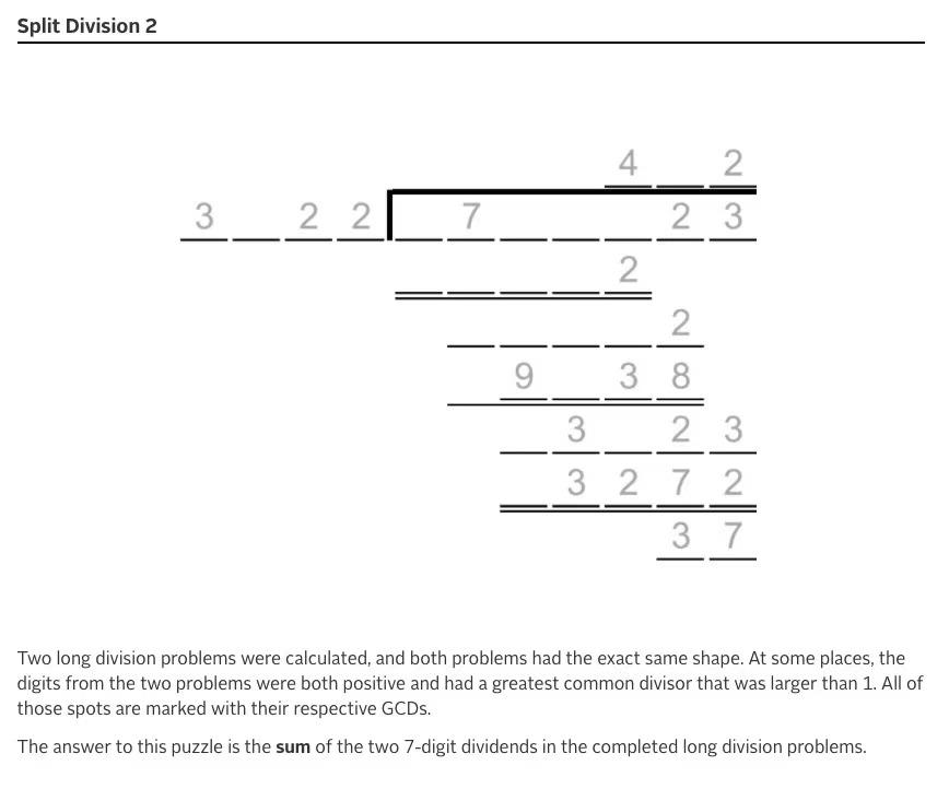 Split Division 2 3 2 2 7 그 4 2. 23 2 3 2 2 38 3 8 3 2 | Chegg.com